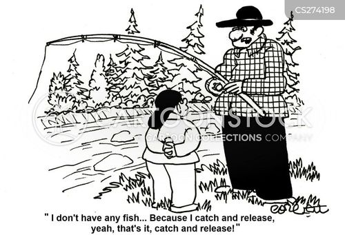 Catch And Release Cartoons and Comics - funny pictures from CartoonStock