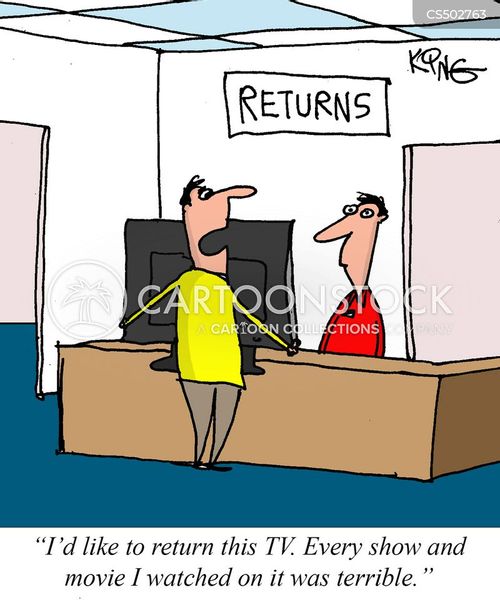 Returns Policies Cartoons and Comics - funny pictures from CartoonStock