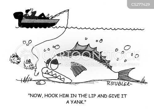 Hook And Line Cartoons and Comics - funny pictures from CartoonStock