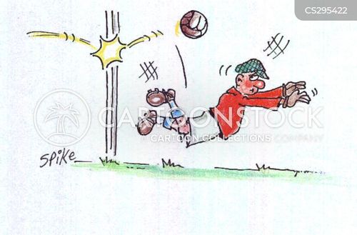 Goal Defence Cartoons and Comics - funny pictures from CartoonStock