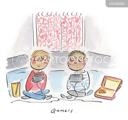 Gamers Thumb Cartoons and Comics - funny pictures from CartoonStock