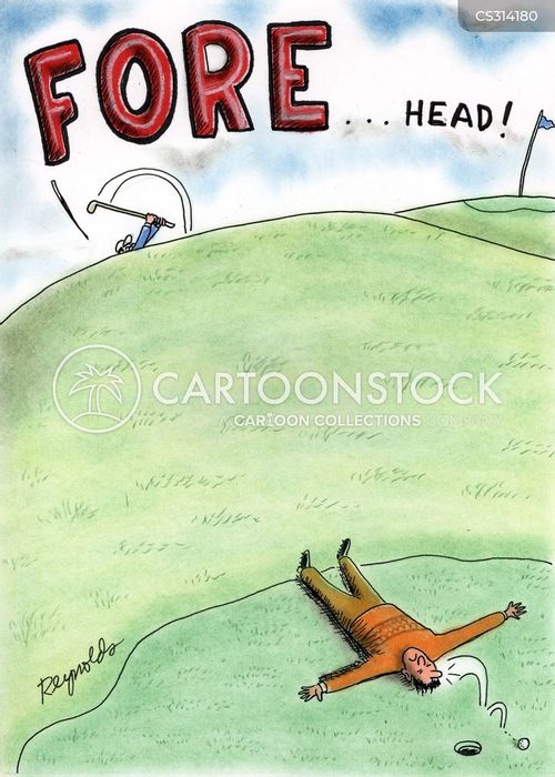 Golfing Injury Cartoons and Comics - funny pictures from CartoonStock