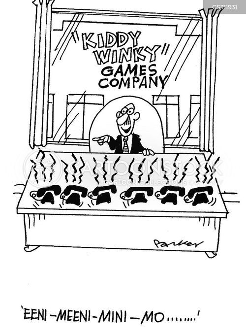 Eenie Meenie Miny Mo Cartoons and Comics - funny pictures from CartoonStock