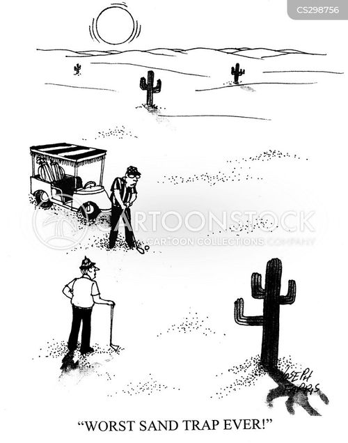Sand Trap Cartoons and Comics - funny pictures from CartoonStock