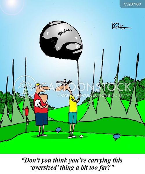 Golfer Couple Cartoons and Comics - funny pictures from CartoonStock