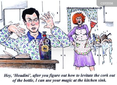 Houdini Cartoons and Comics - funny pictures from CartoonStock