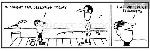 Jellyfish Sting Cartoons and Comics - funny pictures from CartoonStock