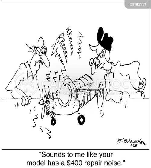 Airplane Model Cartoons and Comics - funny pictures from CartoonStock