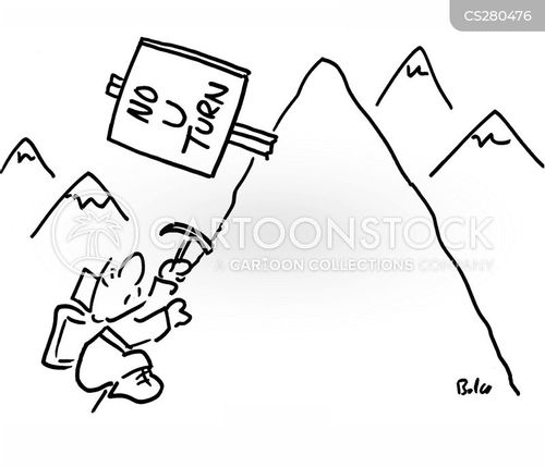 Because It's There Cartoons and Comics - funny pictures from CartoonStock