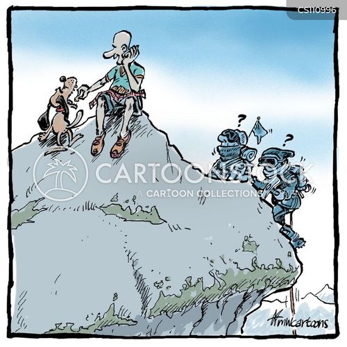 Mountain Climbing Cartoons and Comics - funny pictures from CartoonStock