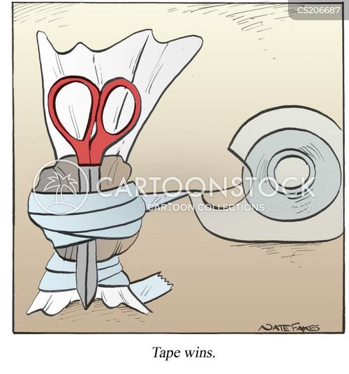 Sticky Tape Cartoons and Comics - funny pictures from CartoonStock