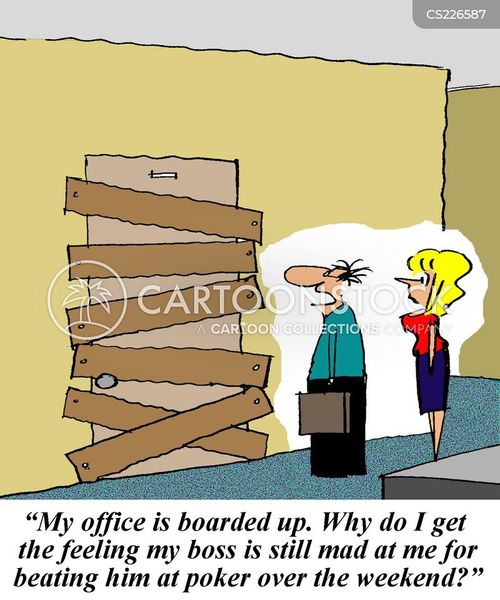 Boarded-up Door Cartoons and Comics - funny pictures from CartoonStock