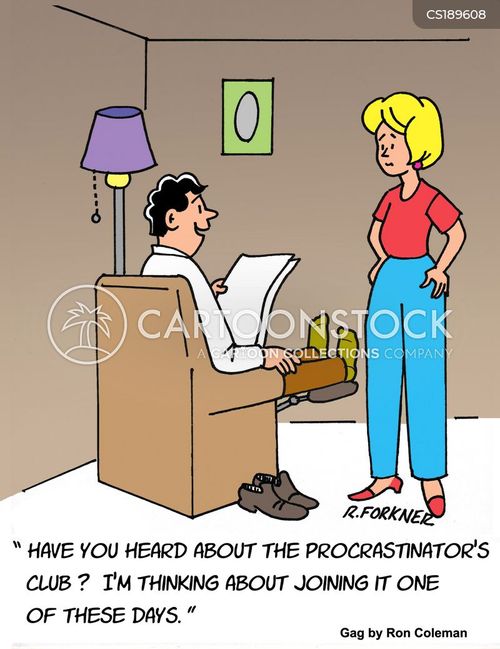 Putting Things Off Cartoons and Comics - funny pictures from CartoonStock