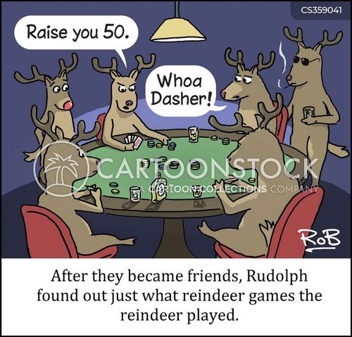 Playful Reindeer Cartoons and Comics - funny pictures from CartoonStock