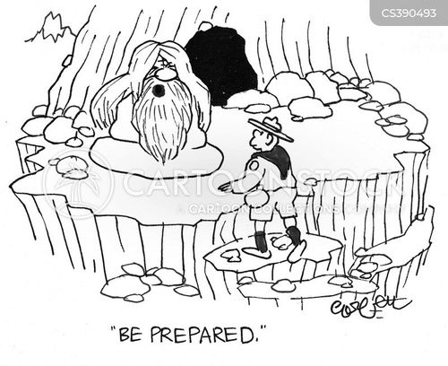 Be Prepared Cartoons and Comics - funny pictures from CartoonStock