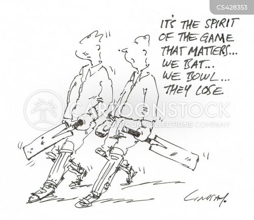 Cricket Fans Cartoons and Comics - funny pictures from CartoonStock