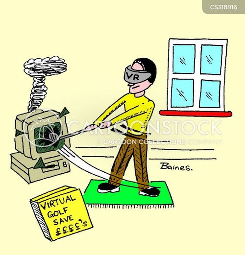 Virtual Golf Cartoons and Comics - funny pictures from CartoonStock