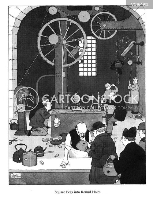 Square Peg Cartoons and Comics - funny pictures from CartoonStock