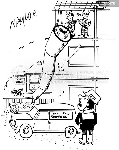 Roofing Cartoons and Comics - funny pictures from CartoonStock