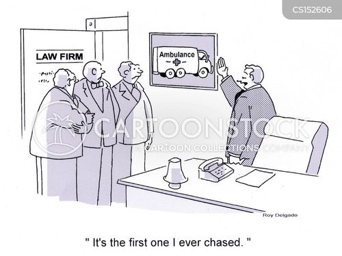 Ambulance-chasing Cartoons and Comics - funny pictures from CartoonStock