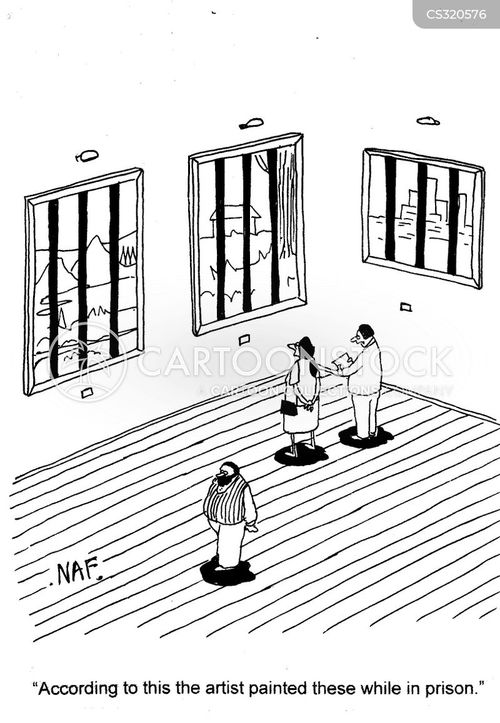 Prison Bars Cartoons and Comics - funny pictures from CartoonStock