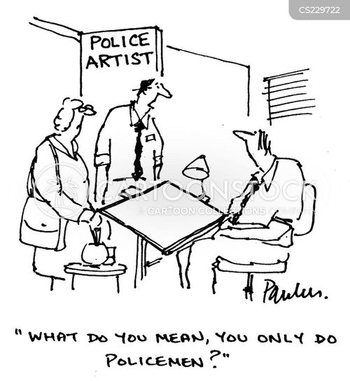 Police Artist Cartoons and Comics - funny pictures from CartoonStock