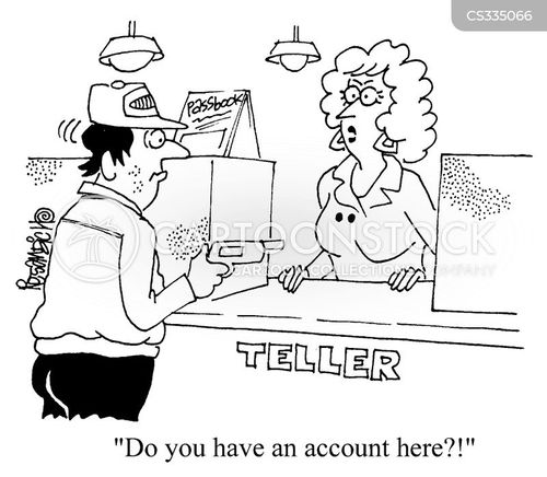 Teller Window Cartoons and Comics - funny pictures from CartoonStock