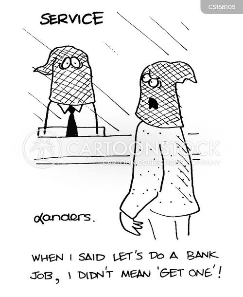 Bank Job Cartoons and Comics - funny pictures from CartoonStock