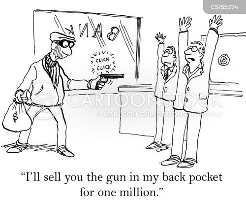 Bank Robbery Tactics Cartoons and Comics - funny pictures from CartoonStock
