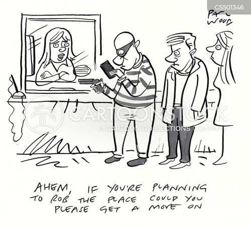 Bank Heist Cartoons and Comics - funny pictures from CartoonStock