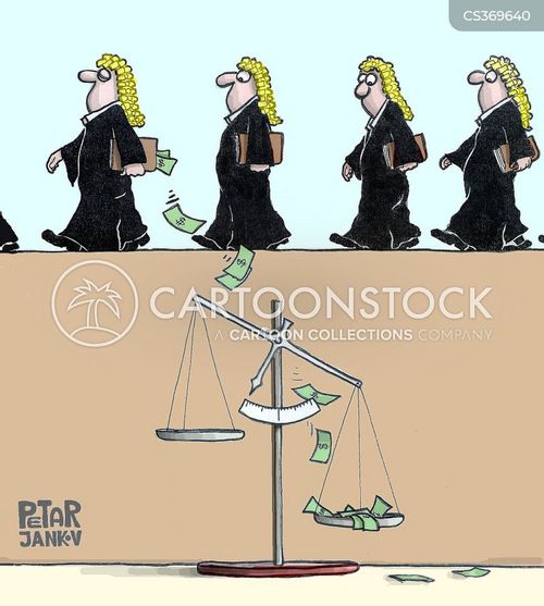 Bribing The Judge Cartoons and Comics - funny pictures from CartoonStock