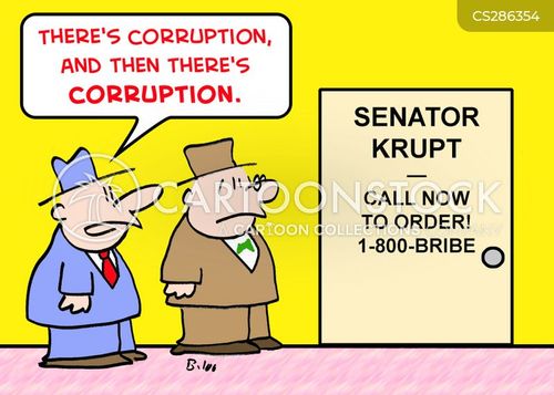 Substantial Bribes Cartoons and Comics - funny pictures from CartoonStock