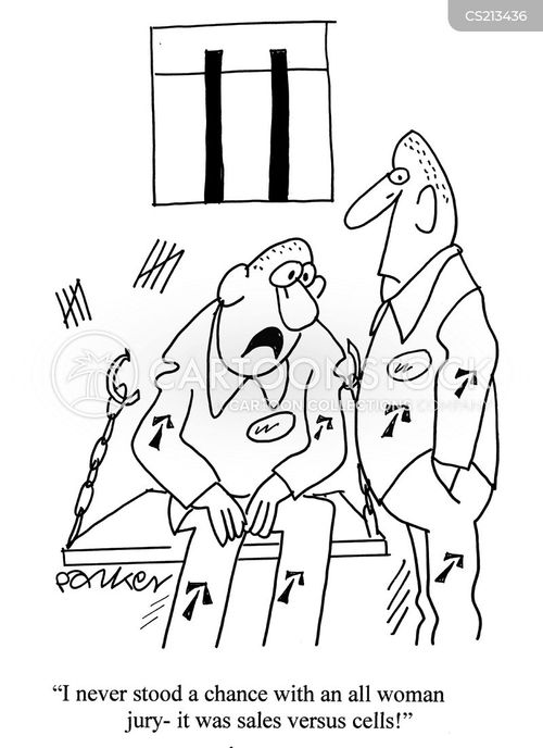 All Woman Jury Cartoons and Comics - funny pictures from CartoonStock
