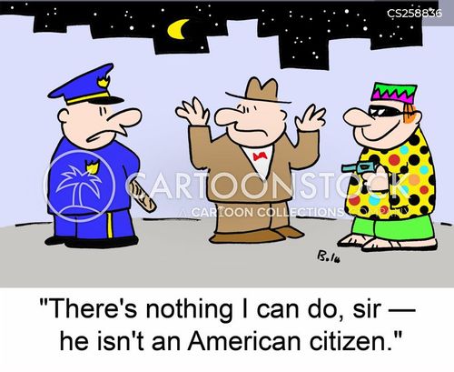 Illegal Arrest Cartoons and Comics - funny pictures from CartoonStock
