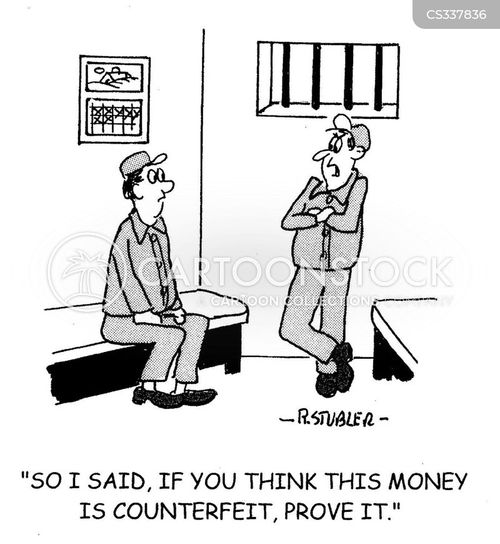 Counterfeiters Cartoons and Comics - funny pictures from CartoonStock
