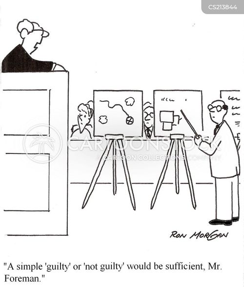 Courtroom Evidence Cartoons and Comics - funny pictures from CartoonStock