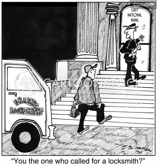 Locksmiths Cartoons and Comics - funny pictures from CartoonStock