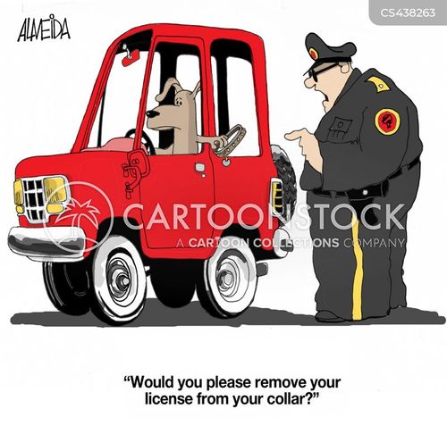 Dog License Cartoons and Comics - funny pictures from CartoonStock