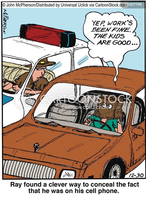 Driving While On The Phone Cartoons and Comics - funny pictures from ...