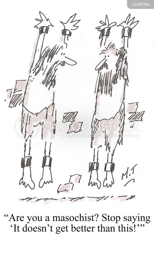 Masochism Cartoons and Comics - funny pictures from CartoonStock