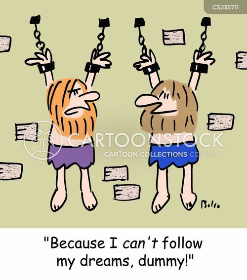 Chained Cartoons and Comics - funny pictures from CartoonStock