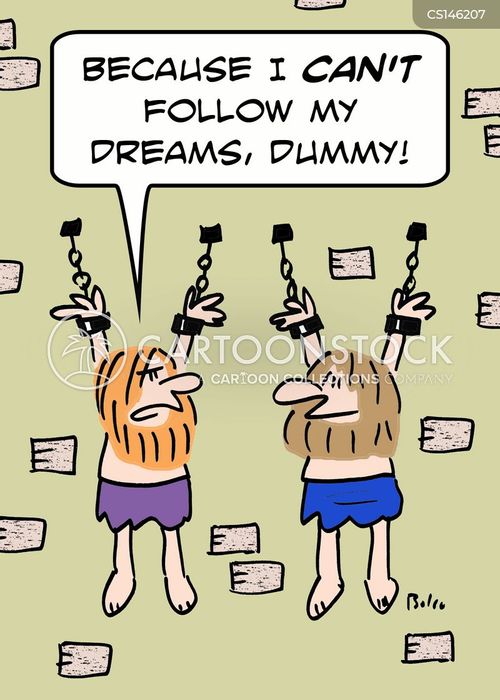 Chained Cartoons and Comics - funny pictures from CartoonStock
