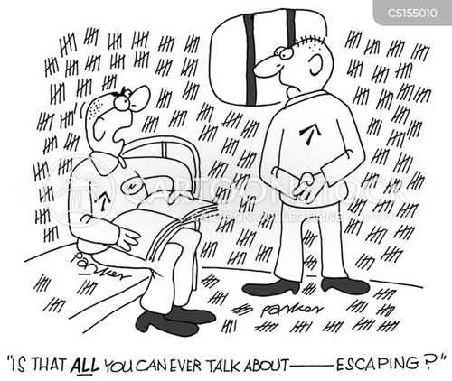 Escaping From Prison Cartoons and Comics - funny pictures from CartoonStock