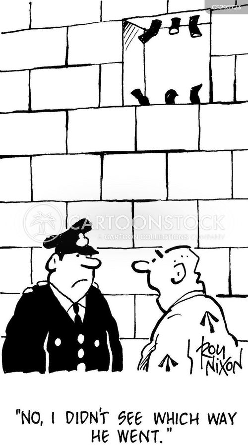 Escaping From Prison Cartoons and Comics - funny pictures from CartoonStock