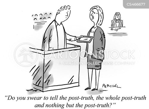 Post Truth Cartoons and Comics - funny pictures from CartoonStock