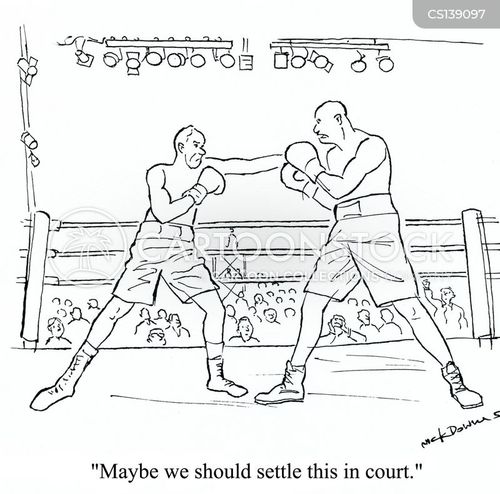 Settle A Fight Cartoons and Comics - funny pictures from CartoonStock