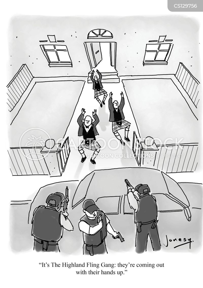 Criminal Gangs Cartoons and Comics - funny pictures from CartoonStock