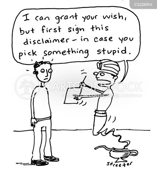Disclaimer Cartoons and Comics - funny pictures from CartoonStock