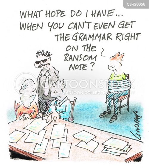 Ransom Note Cartoons and Comics - funny pictures from CartoonStock