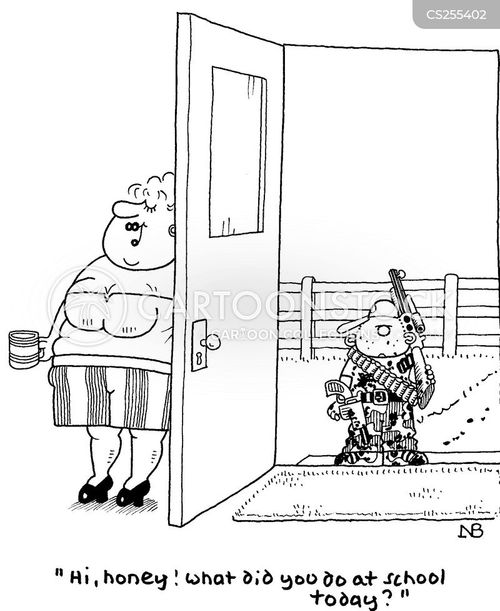 Gun Magazine Cartoons and Comics - funny pictures from CartoonStock